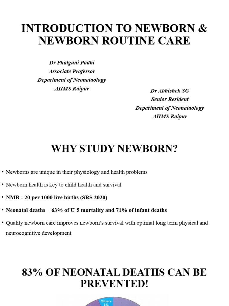 Introduction To Newborn | PDF | Infants | Neonatology