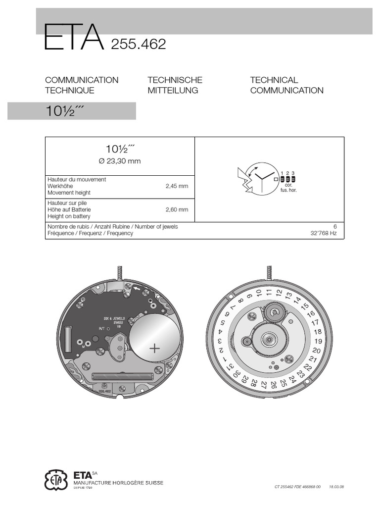 Eta 255.462 | PDF