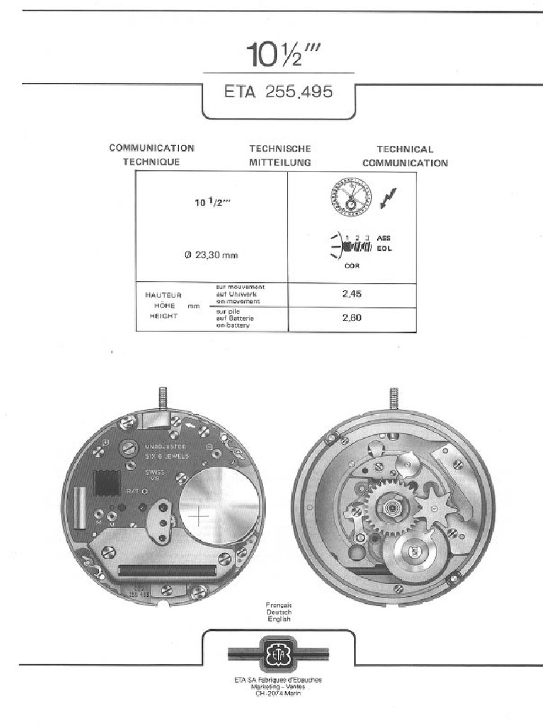 Eta 255.495 | PDF