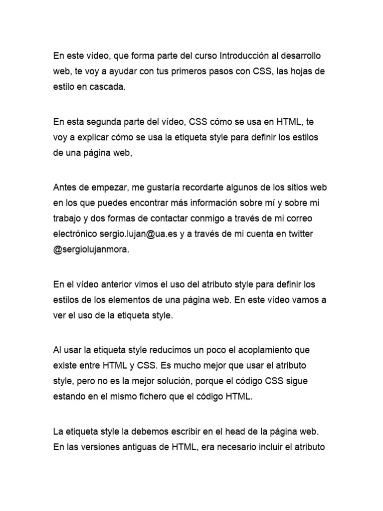 Curso 2 HTML Y CCS | PDF | Color | HTML