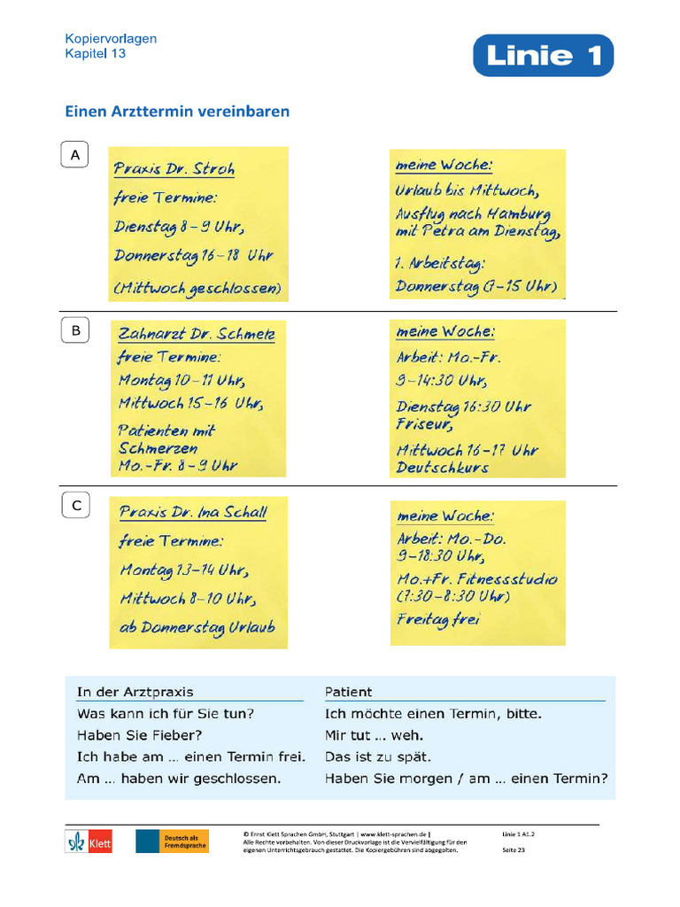 Dialog Beim Arzt | PDF