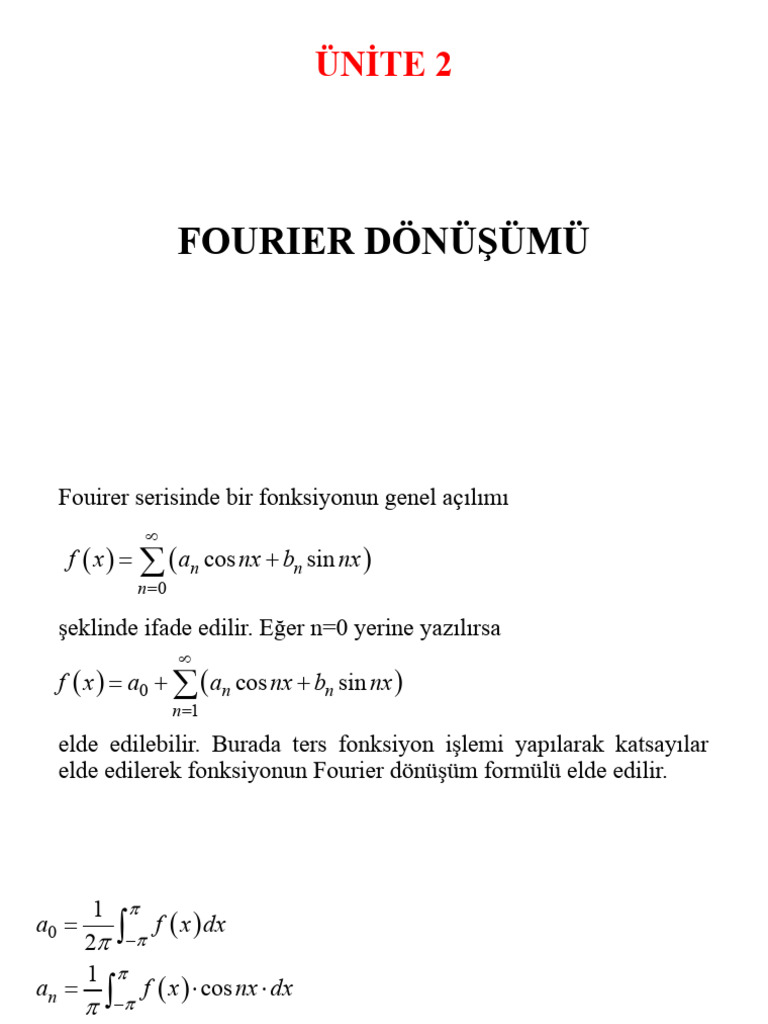 Fourier Transform | PDF