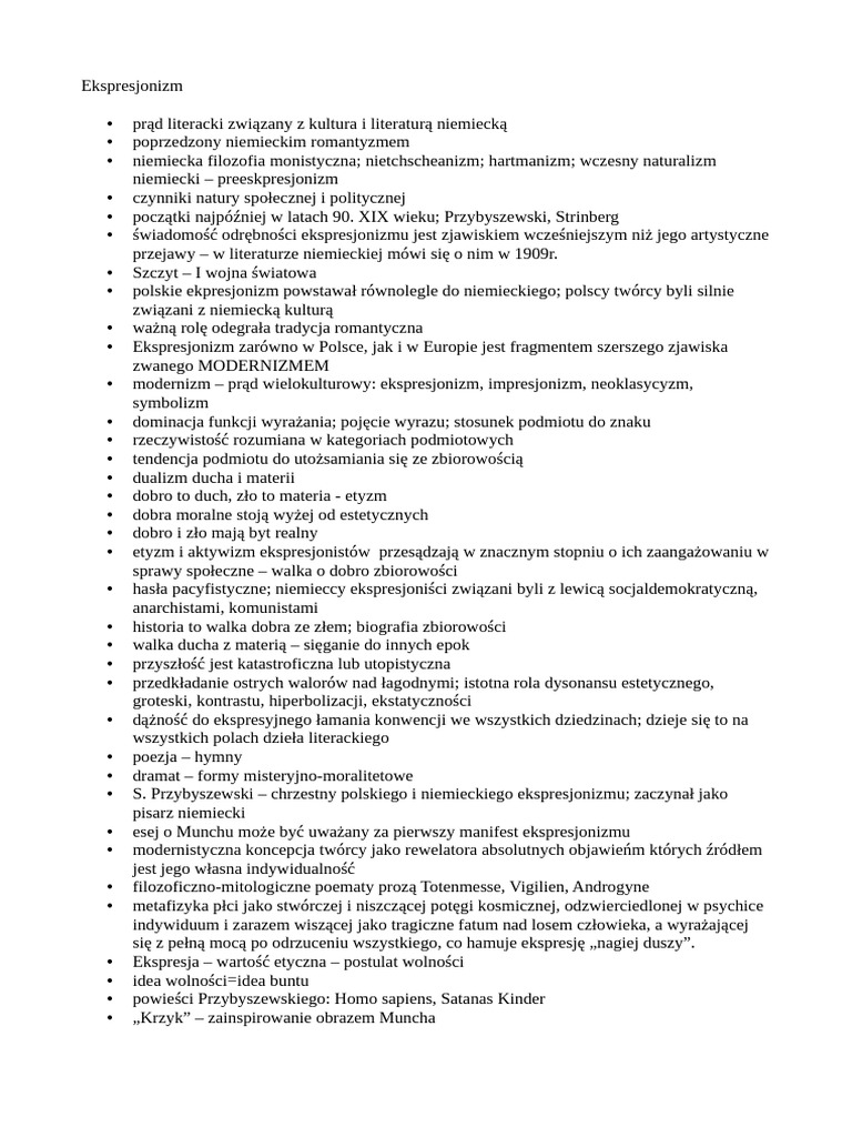 Ekspresjonizm | PDF