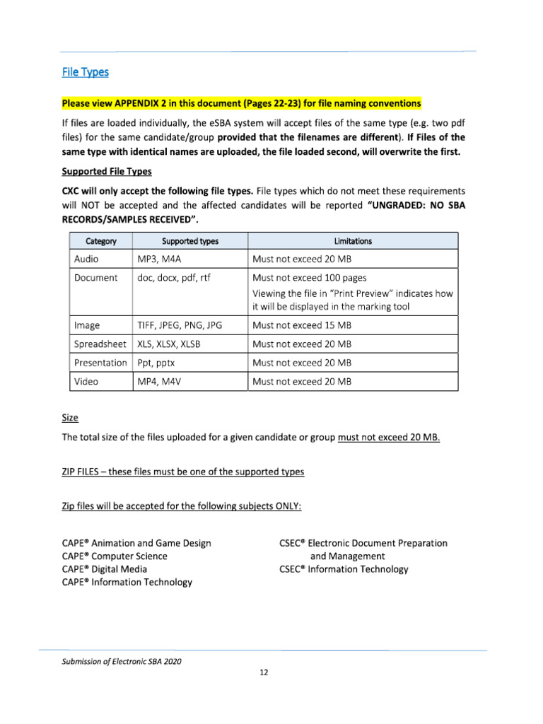 Cape and Csec Code 2022 | PDF