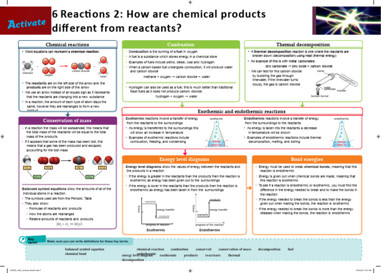Exothermic vs Endothermic Reactions Explained | PDF | Chemical ...