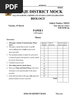2024 MANEB Biology I | PDF