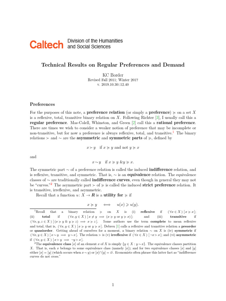 Demand0 Preferences Pdf Mathematical Concepts Mathematical Logic