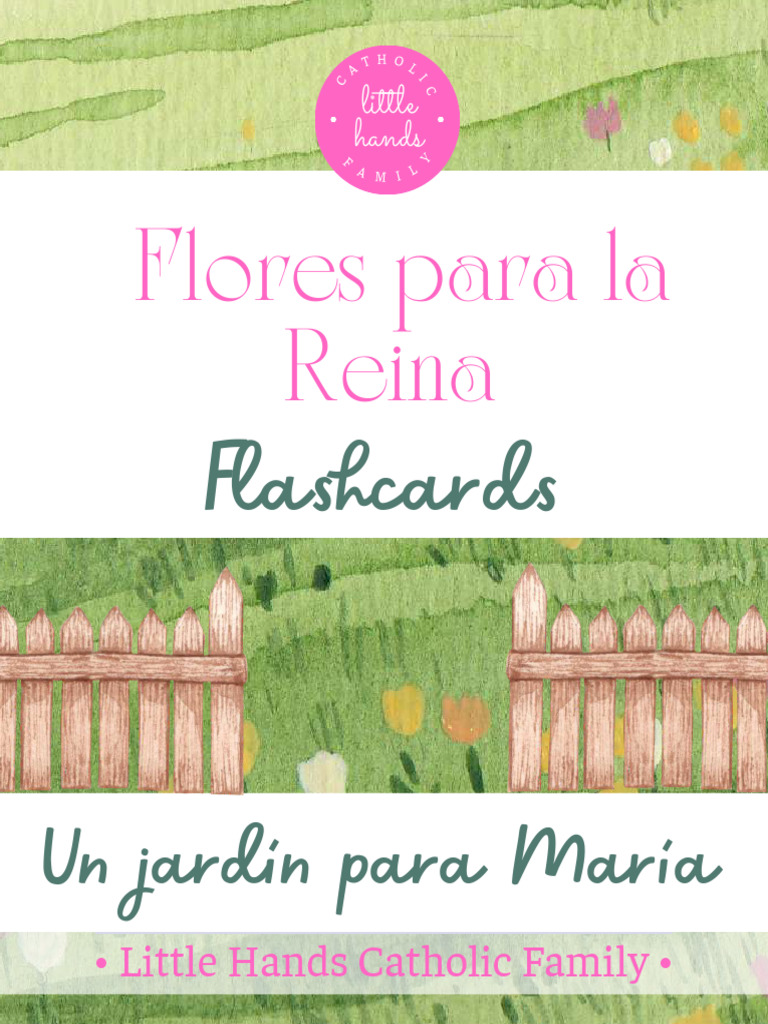 Flashcards El Jardin de María - Flores para La Reina | PDF | Tarjeta de ...
