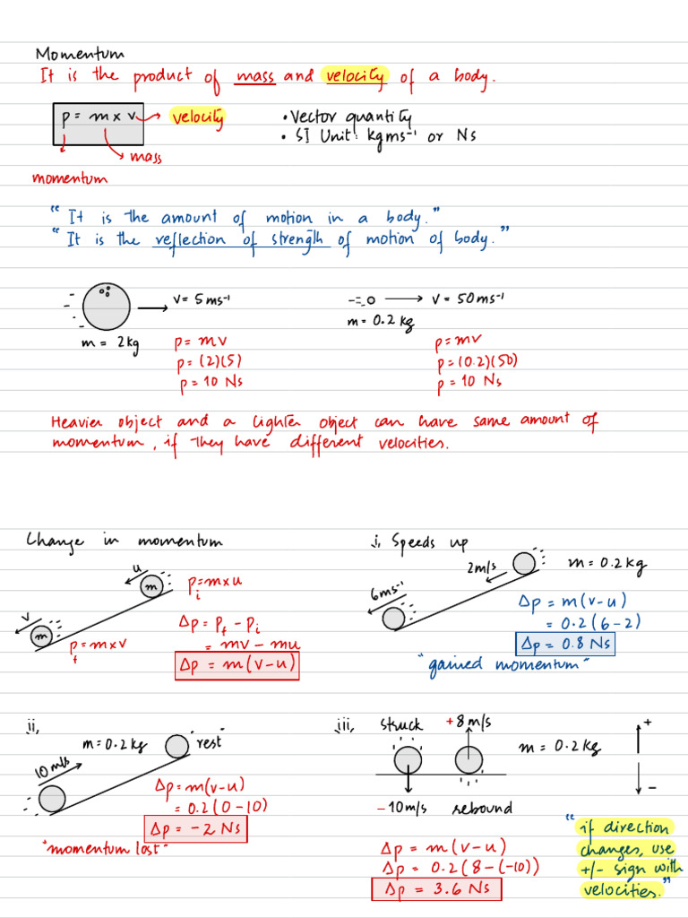 Momentum (OL) | PDF | Momentum | Velocity