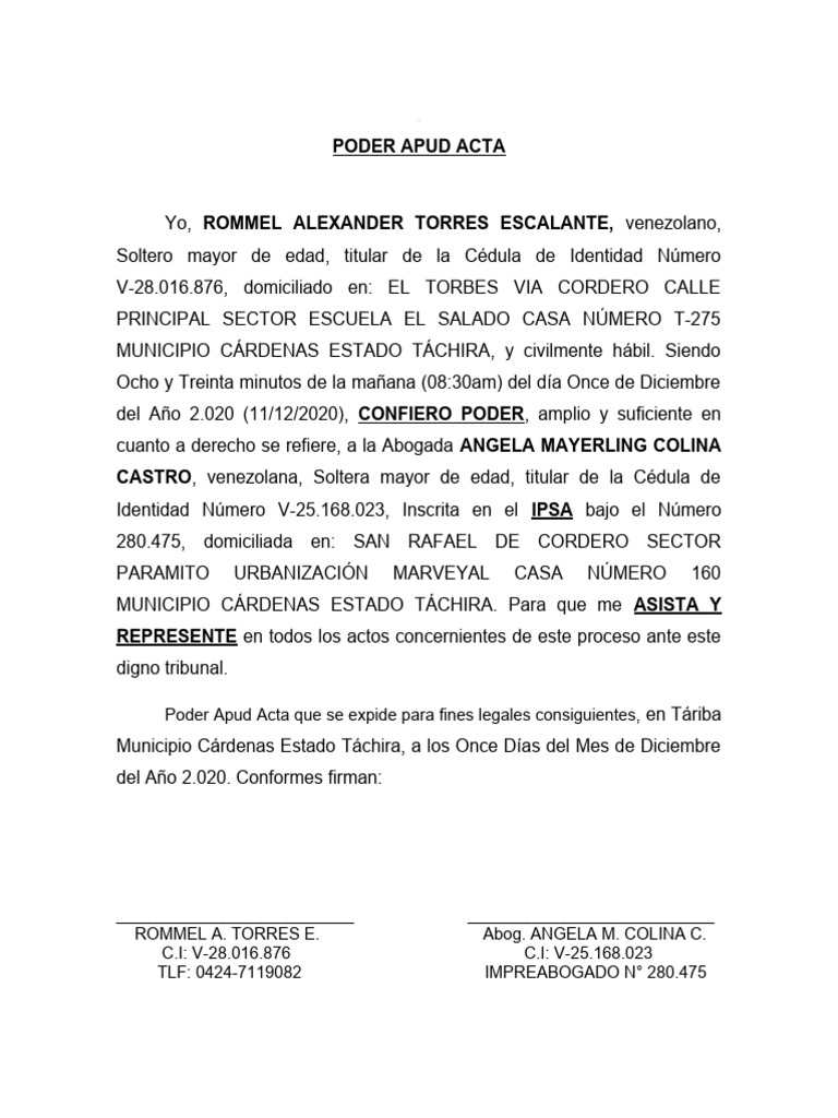 Poder Apud Acta | PDF