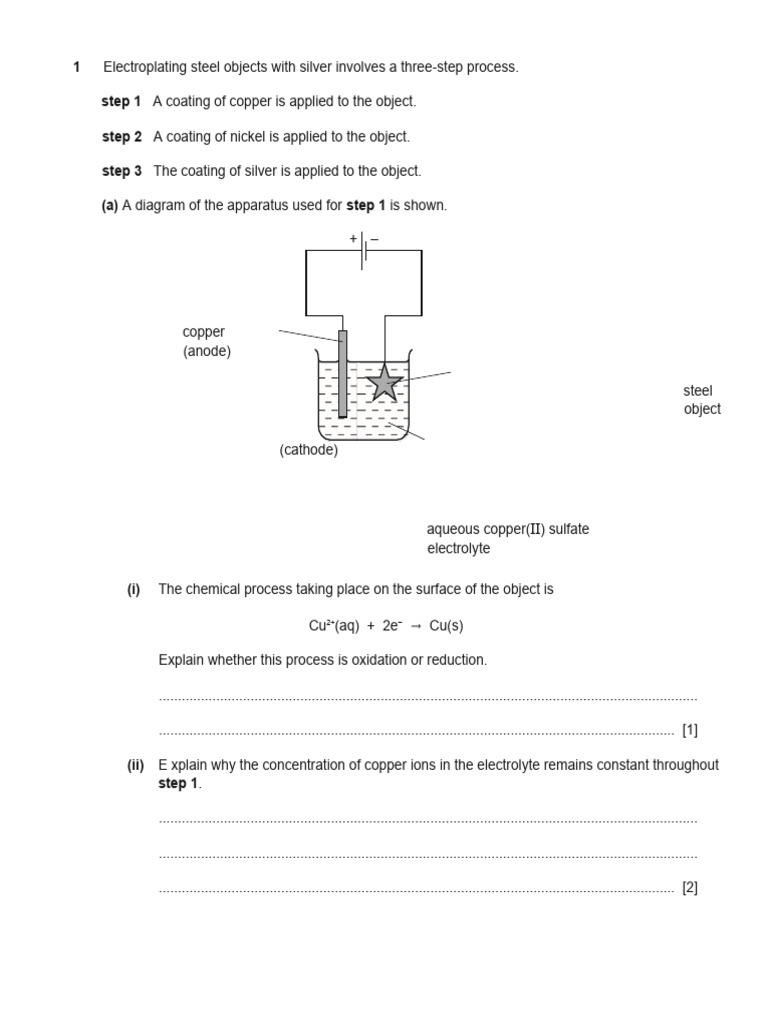 Silver Electroplating Process Explained | PDF | Aluminium | Chlorine