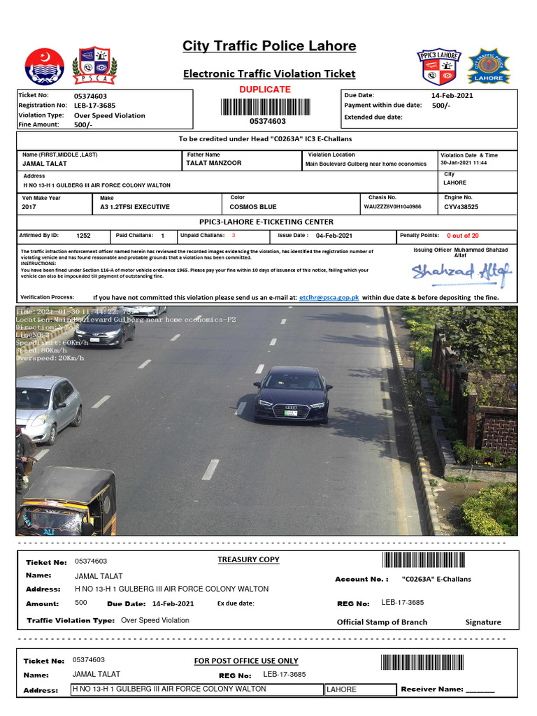 Leb-17-3685 3 | PDF | Traffic Ticket | Vehicles