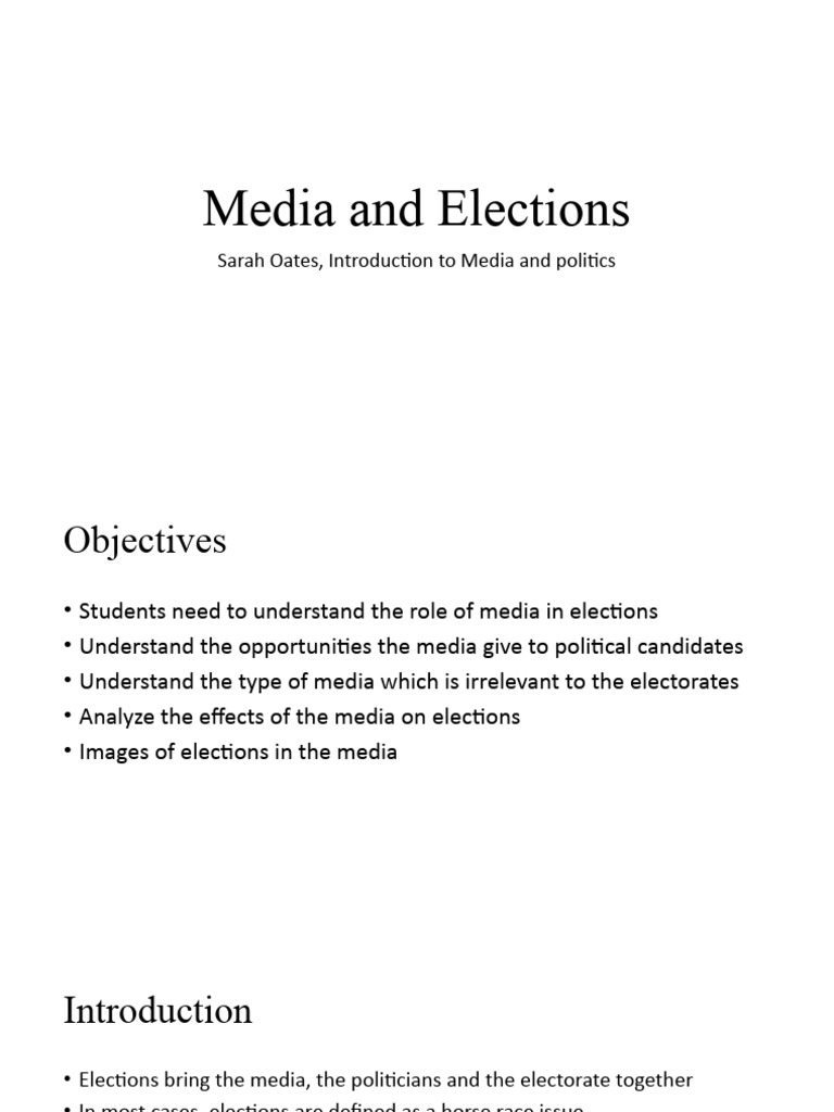Media's Impact on Elections Explained | PDF | Elections | Voting