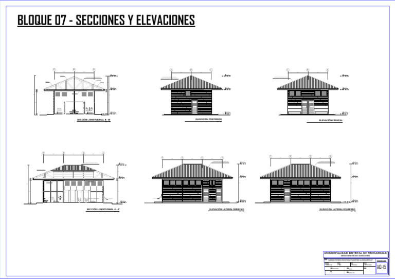 B-07 Secciones y Elevaciones | PDF
