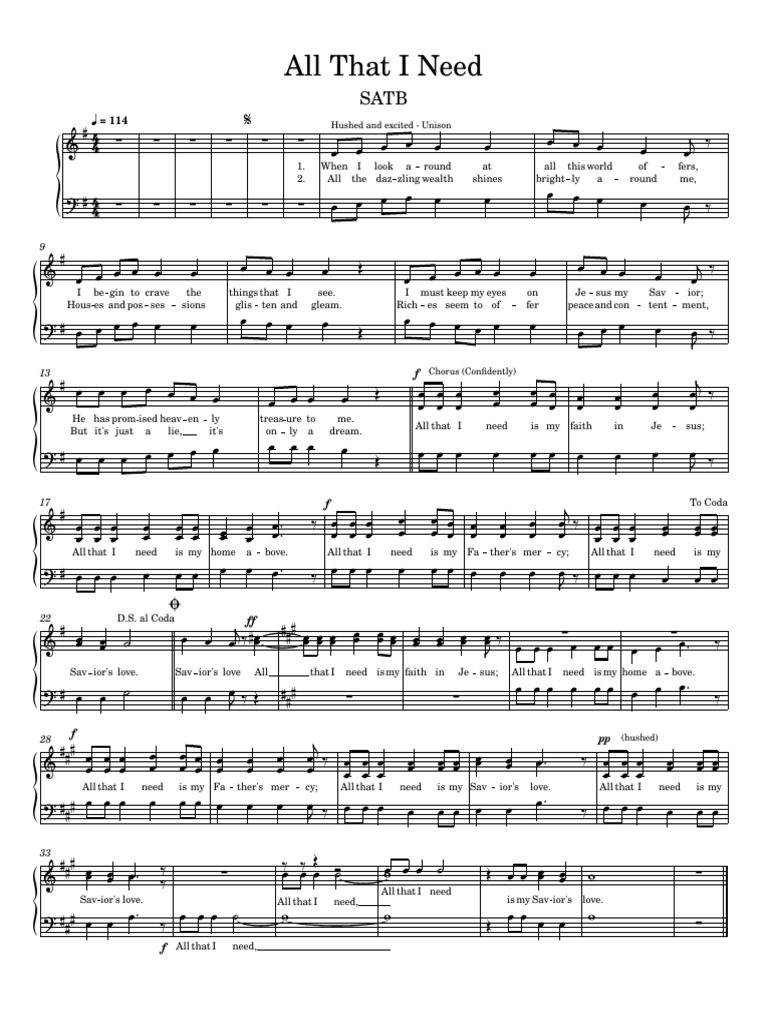 All That I Need | PDF