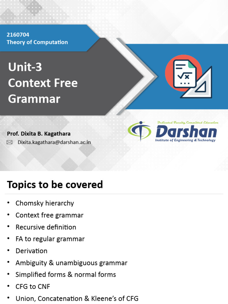 TOC GTU Study Material Presentations Unit-3 22022020072212AM | PDF | Linguistics | Formalism ...