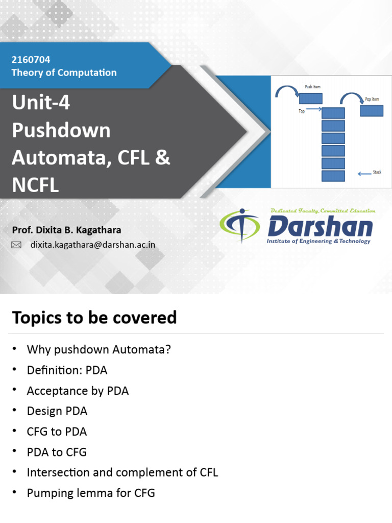 TOC GTU Study Material Presentations Unit-4 05052020031442AM | PDF ...