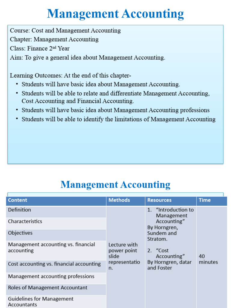 Cost Managemet Acc Capter 1 | PDF | Management Accounting | Accounting