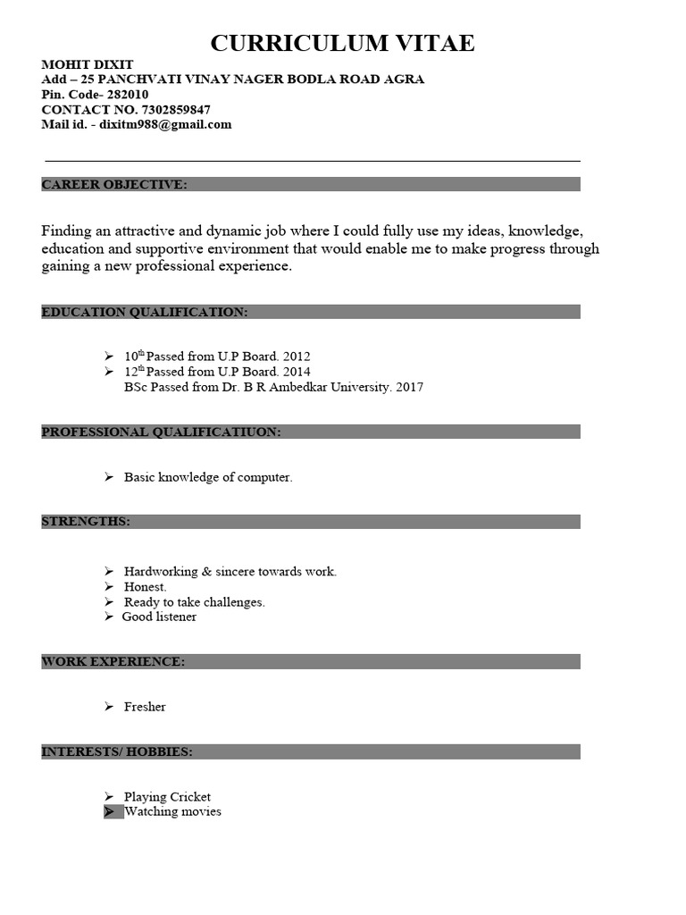 RESUME1 | PDF | Career & Growth
