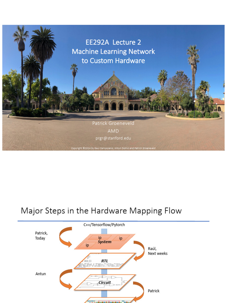 EE292A Lecture 2.ML - Hardware | PDF | Graphics Processing Unit | Central Processing Unit