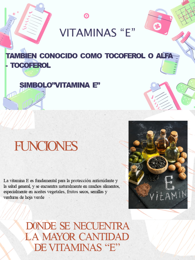 Vitamina E | Descargar gratis PDF | Vitamina e | Vitamina