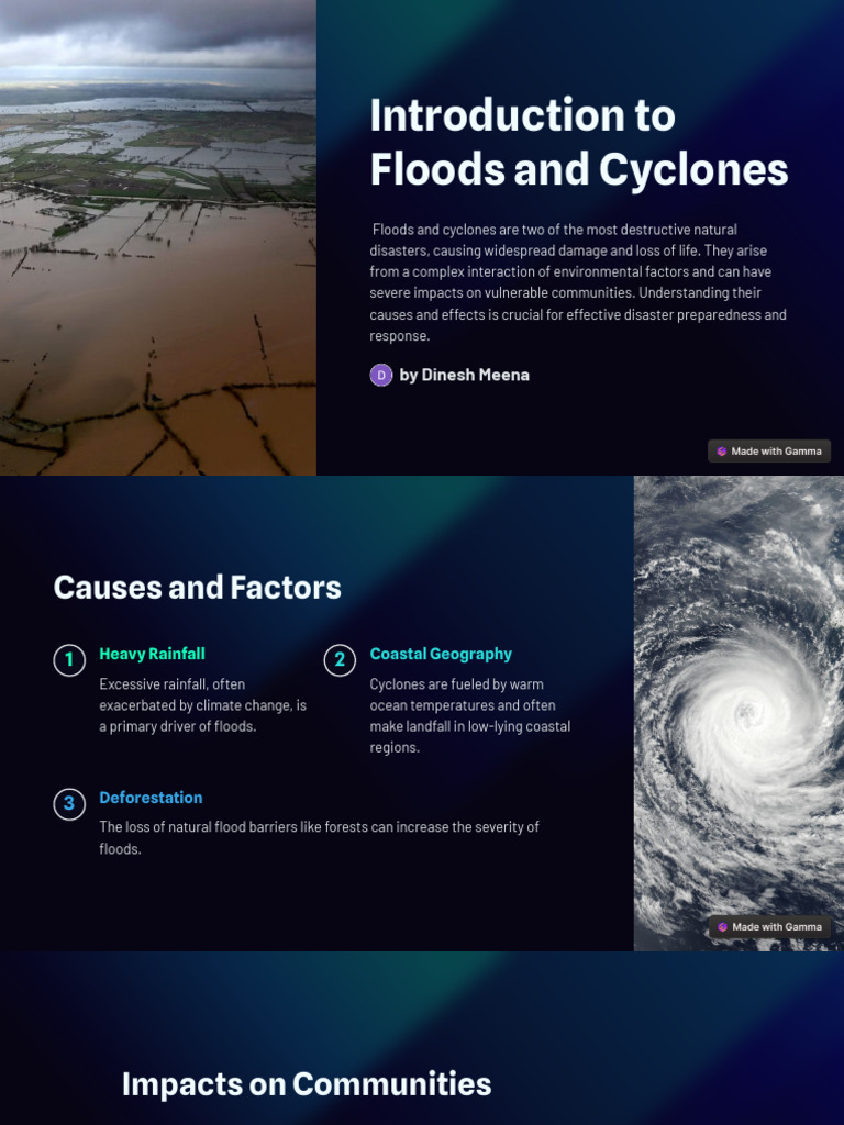Introduction To Floods and Cyclones | PDF | Flood | Tropical Cyclones