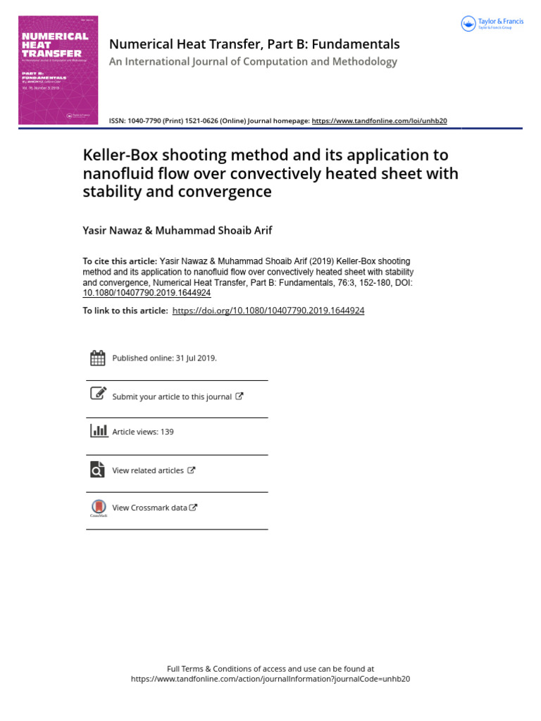 Keller Box Shooting Method | Download Free PDF | Fluid Dynamics ... Keller Box Shooting Method | Download Free PDF | Fluid Dynamics ...