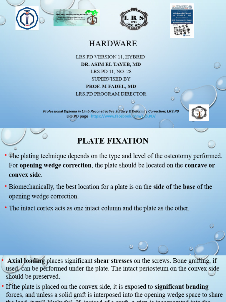 HARDWARE PRESENTATION DR ASIM EL TAYEB No. 28 | PDF | Musculoskeletal ...