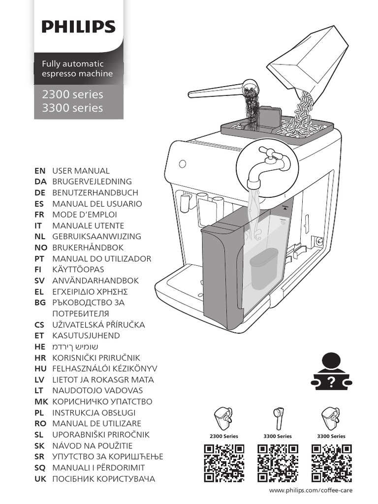 2300 Series 3300 Series: Fully Automatic Espresso Machine | PDF | Coffee | Drink