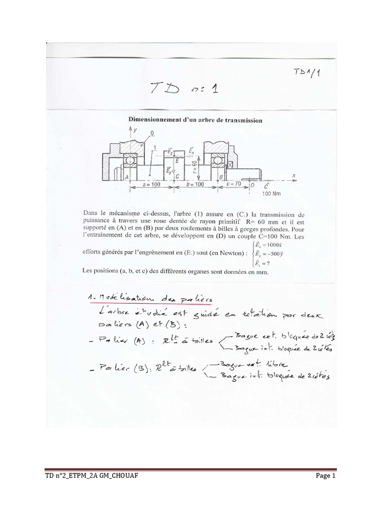 TD N°2 - Etpm - 2A GM - Chouaf | PDF | Technology & Engineering