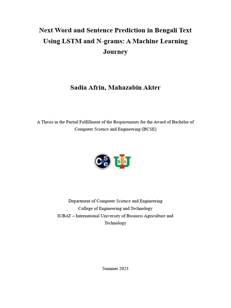 Final Thesis Report | PDF | Machine Learning | Deep Learning