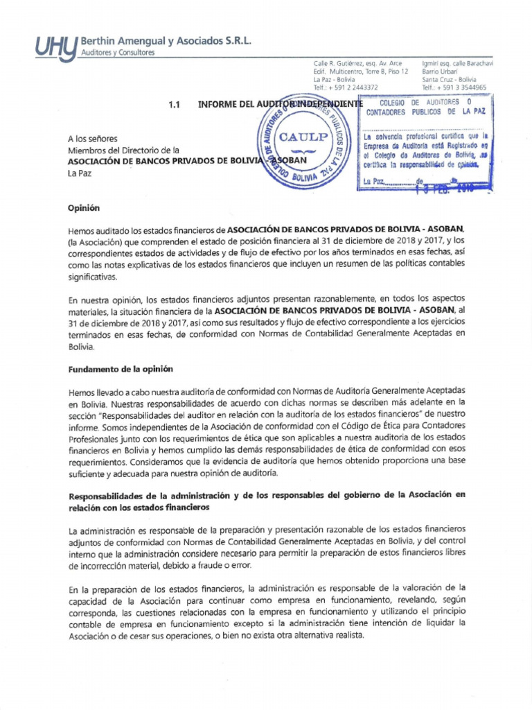 Eeff 2018 Memoria Anual | PDF