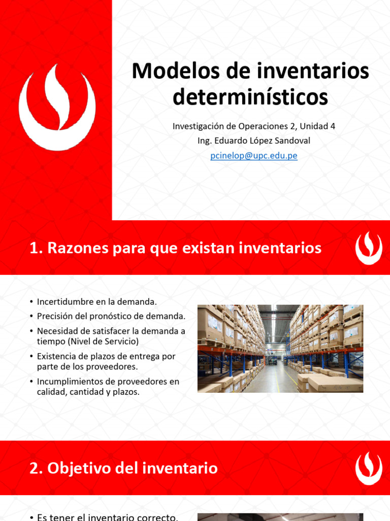 Modelos de Inventarios Determinísticos | PDF | Business | Ciencias ...