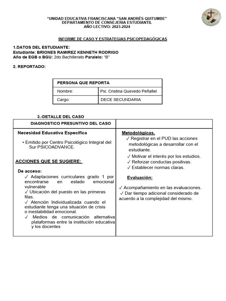 CASOS NUEVOS DE OCTAVOS AÑOS EGB | PDF | Modificación de comportamiento | Aprendizaje