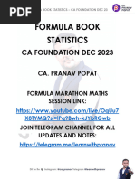 CH 15 Class 11th Statistics Formula Sheet | PDF | Median | Probability ...