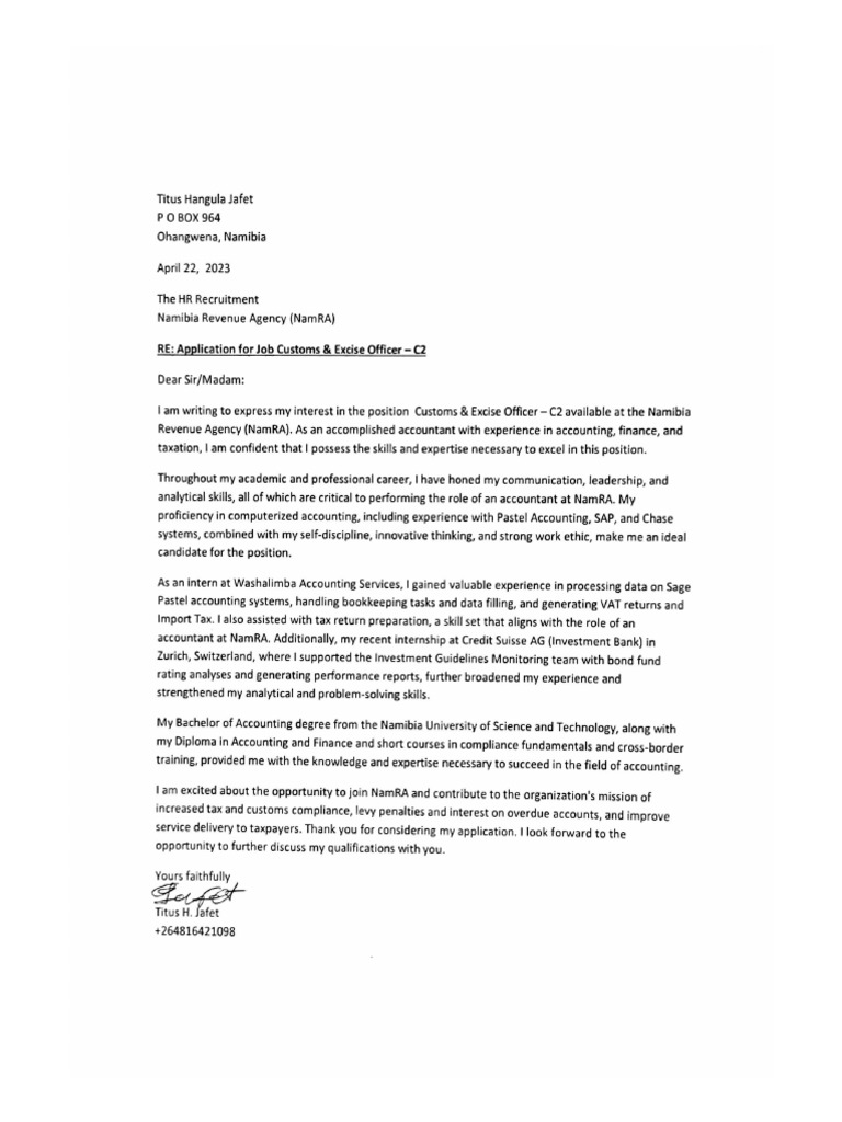 Namra Letter | PDF