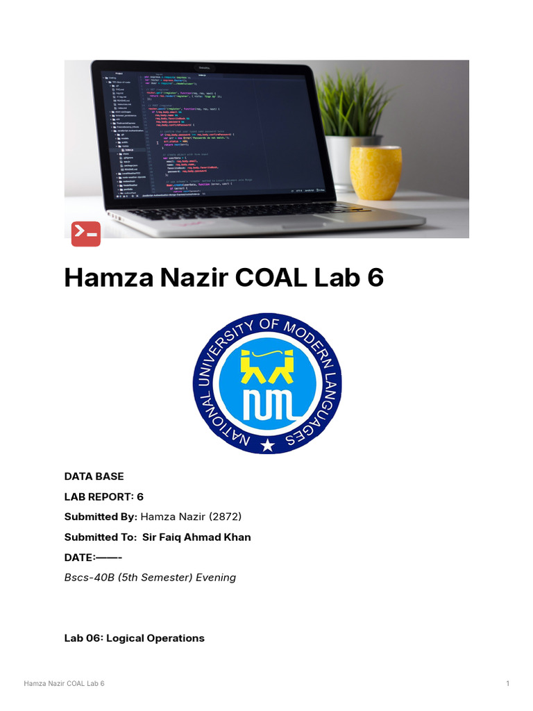 Coal Lab 4 BSCS 5B + Output Screen Shorts | Download Free PDF | Bit | Computing