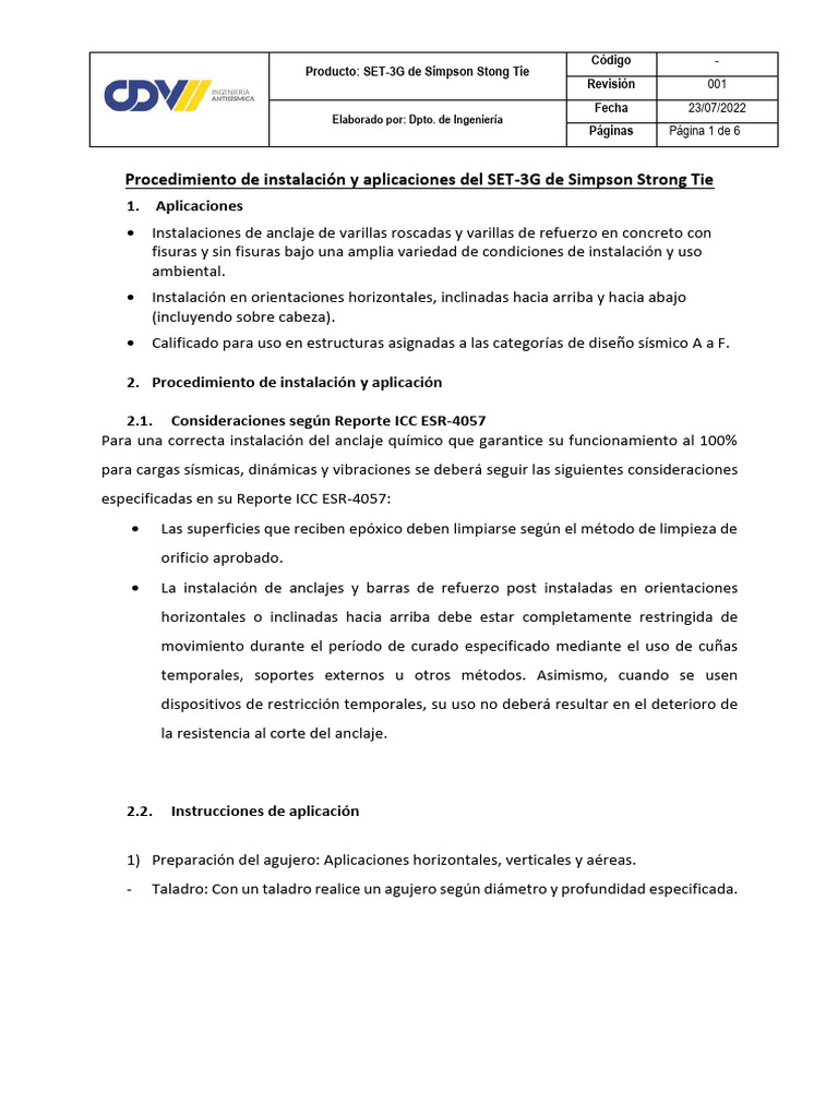 Procedimiento de Instalación SET - 3G | PDF