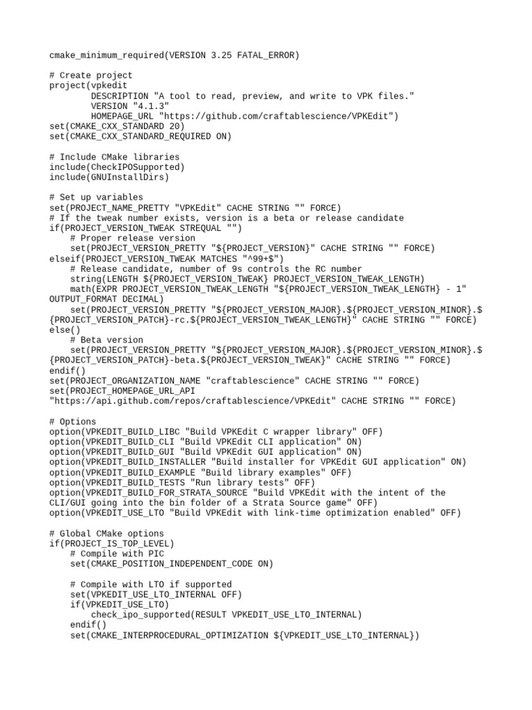CMakeLists | PDF | System Software | Computer Programming
