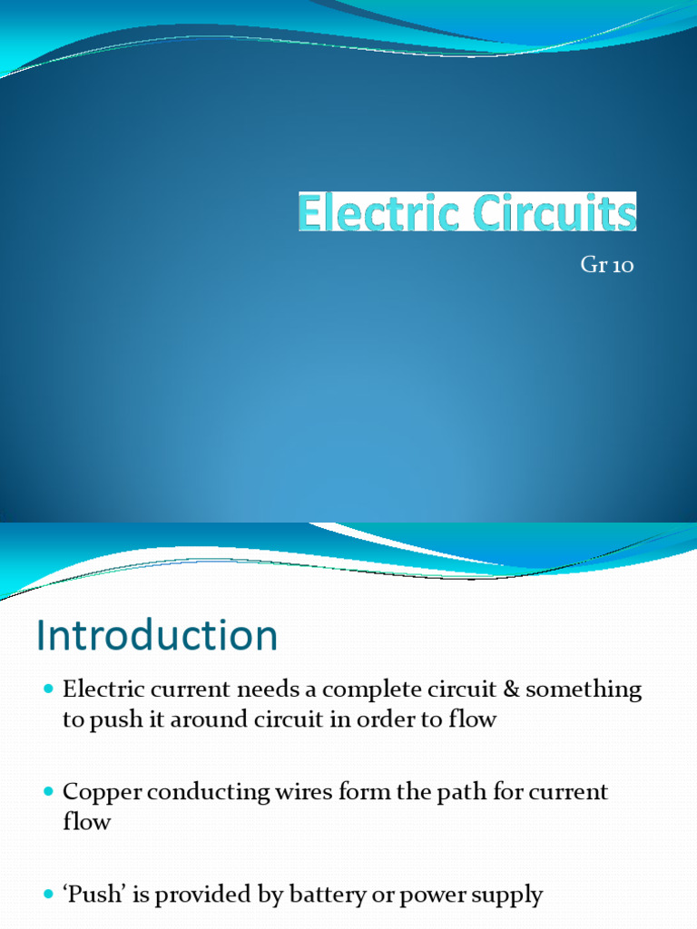 Electric Circuits | Download Free PDF | Voltage | Electrical Resistance And Conductance