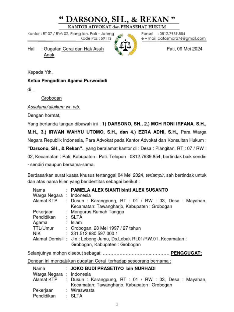 Gugatan Pamela Alex PDF | PDF | Hukum | Kesehatan Holistik