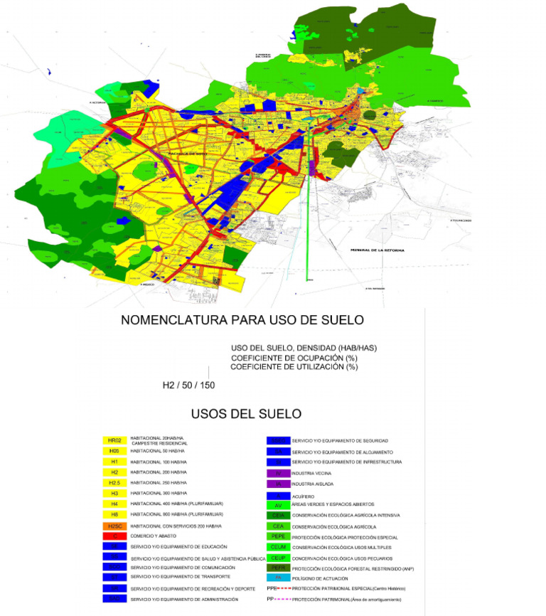 Uso de Suelo Pachuca | PDF