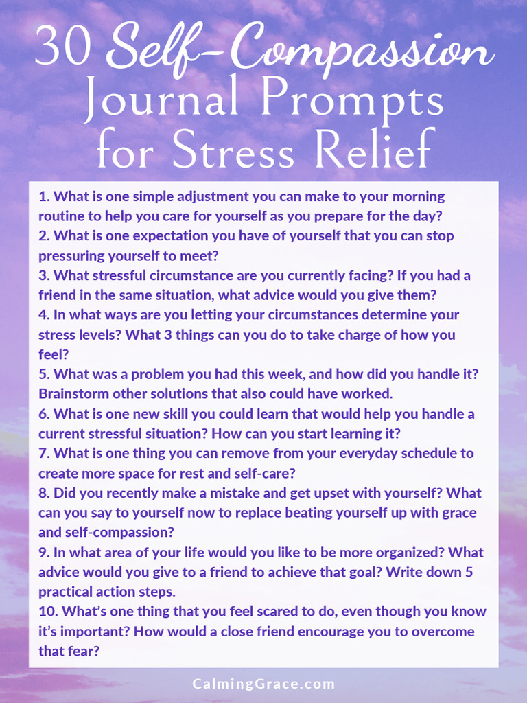 Self Compassion Journal Prompts | PDF | Social Psychology ...