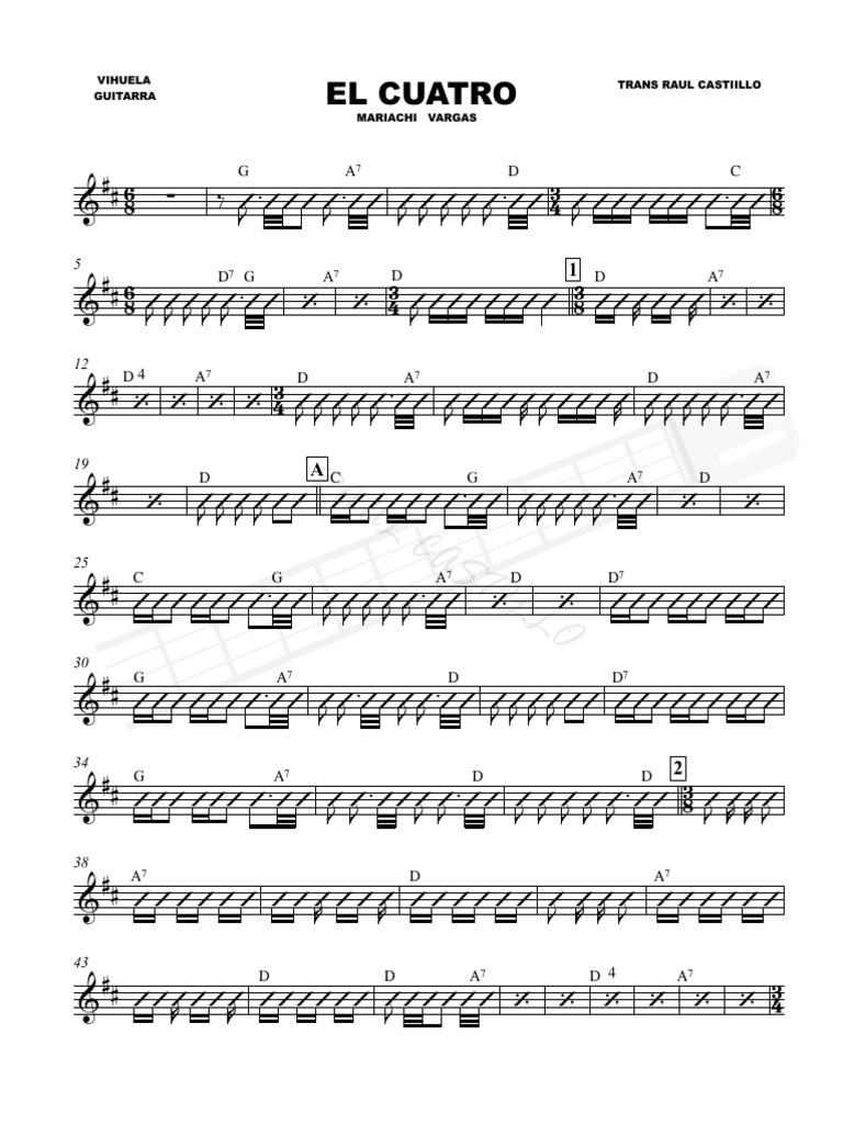 EL CUATRO - Partitura completa | PDF
