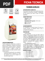 Composición y Tipos de Thinner | PDF | Ciencias fisicas | Materiales