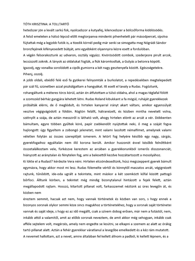 Tóth Krisztina | PDF