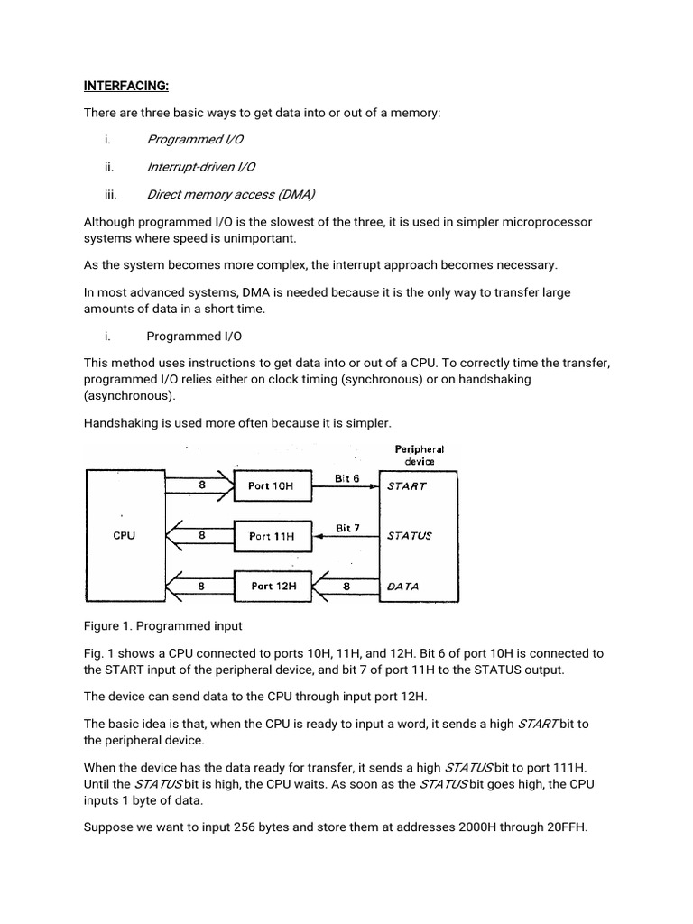 Microprocessor II - INTERFACING | PDF