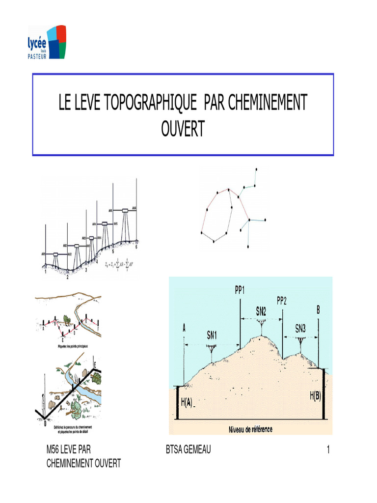 Levé topographique par cheminement ouvert | PDF | Topographie
