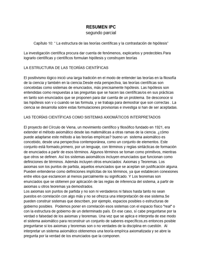 Resumen IPC | PDF | Razonamiento inductivo | Axioma