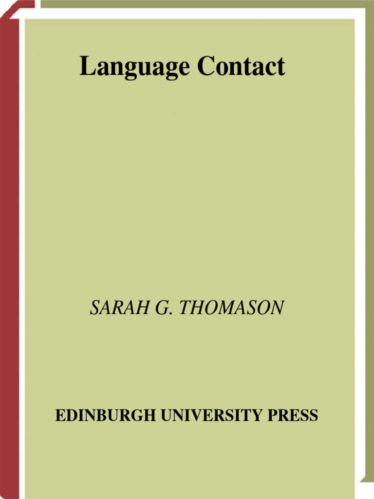 Thomason 2001 Language Contact An Introduction | PDF | Cuneiform ...